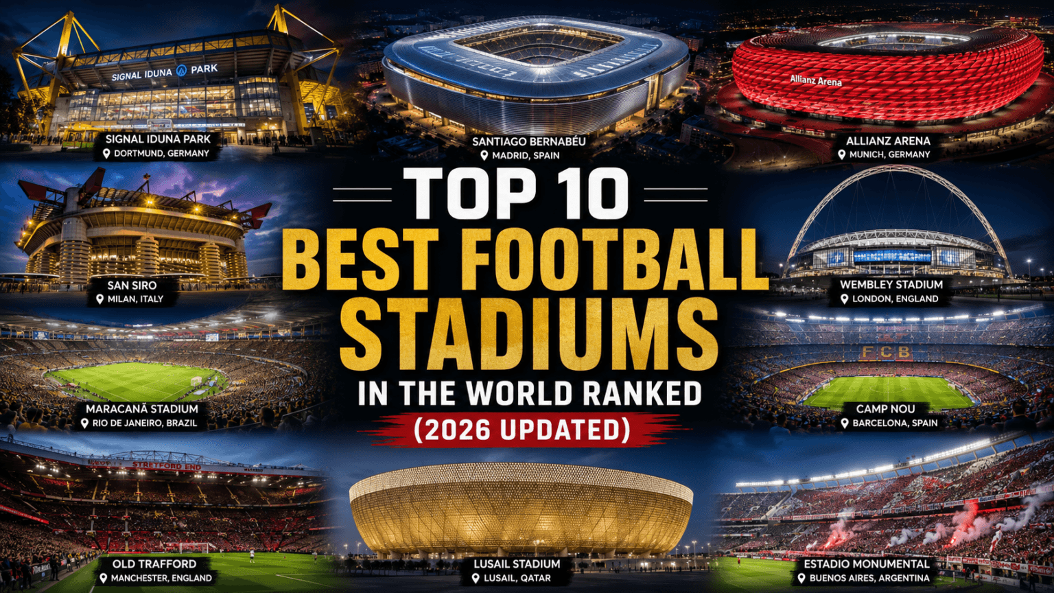 Top 10 Best Football Stadiums in the World Ranked (2026 Updated ...